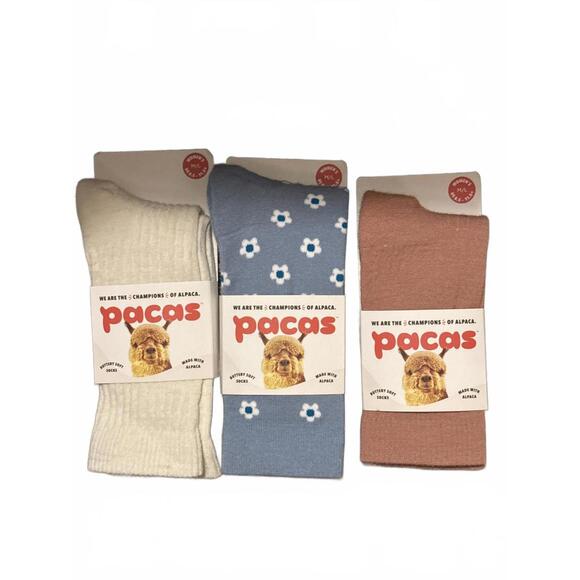 Pacas | Intimates & Sleepwear | Pacas Alpaca Wool Socks Set Of 3 White ...